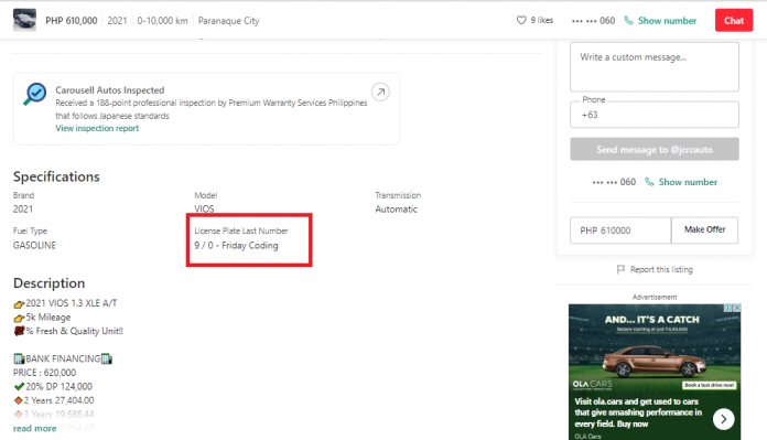 New 2022 Number Coding Scheme Metro Manila - A Guide - Carousell ...